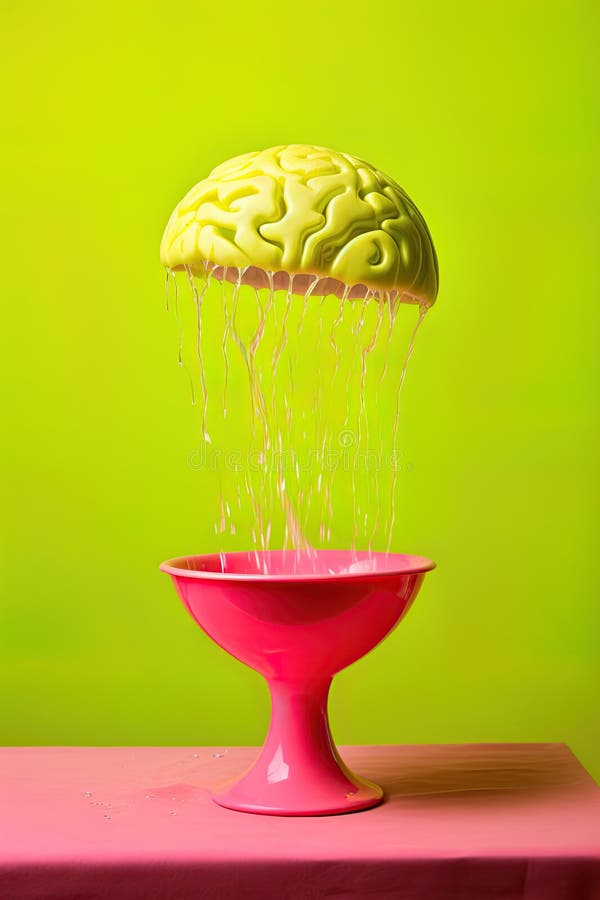 Brain Draining. Squeezing Brain Liquid. Stealing Information and Ideas ...