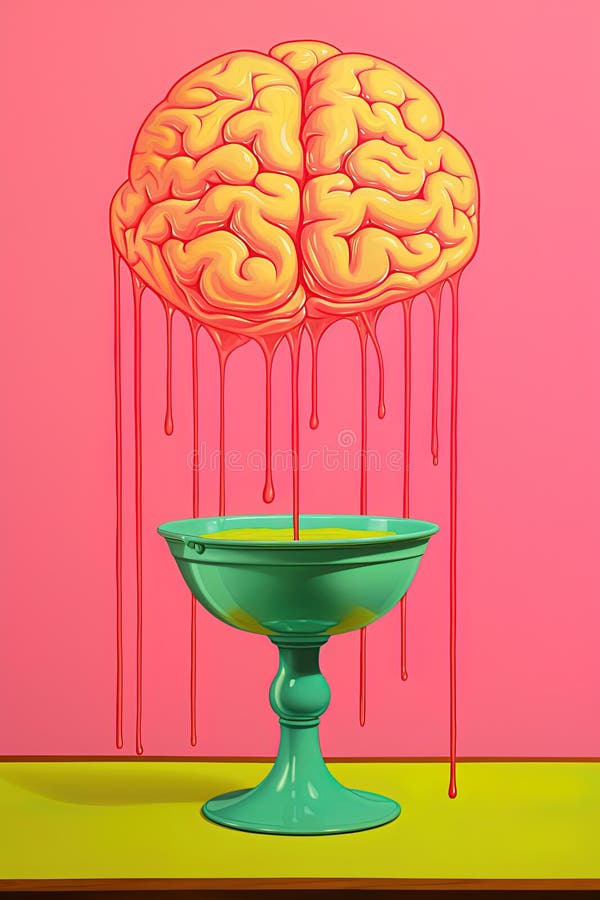 Brain Draining. Squeezing Brain Liquid. Stealing Information and Ideas ...