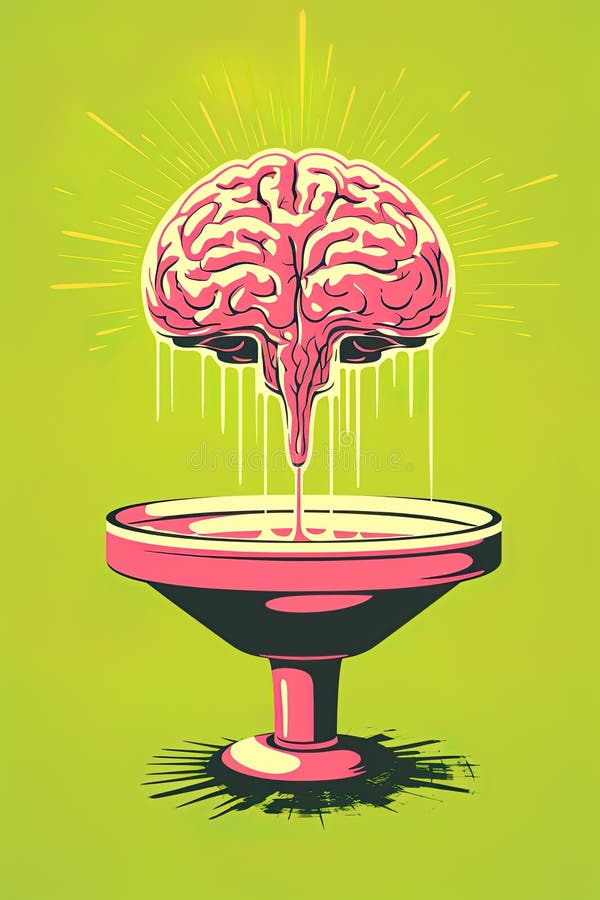 Brain Draining. Squeezing Brain Liquid. Stealing Information and Ideas ...