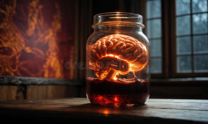 Cerebral Radiance in Glass stock photo. Image of backdrop - 309506268