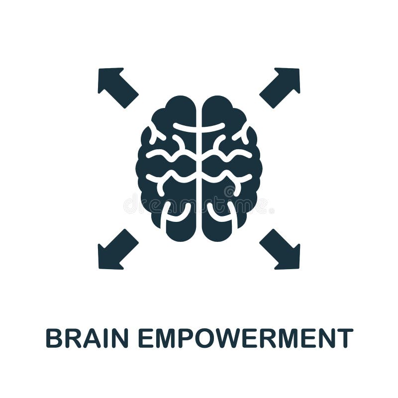 Brain Empowerment Icon. Simple Element from Yoga Collection. Creative ...