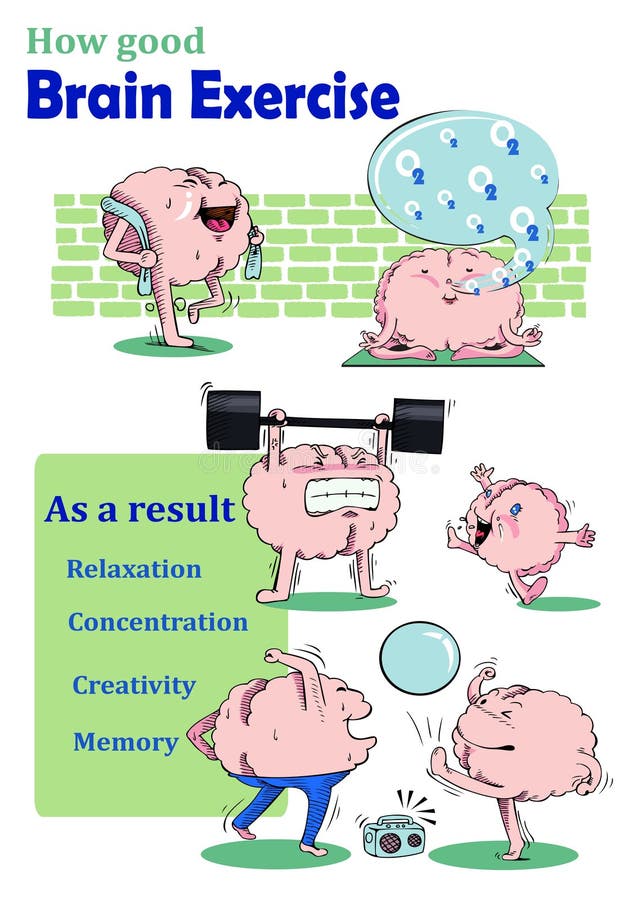 Brain Exercise stock illustration. Illustration of idea - 63973336