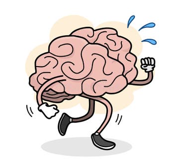 Brain Running Cartoon Stock Illustrations – 616 Brain Running Cartoon ...