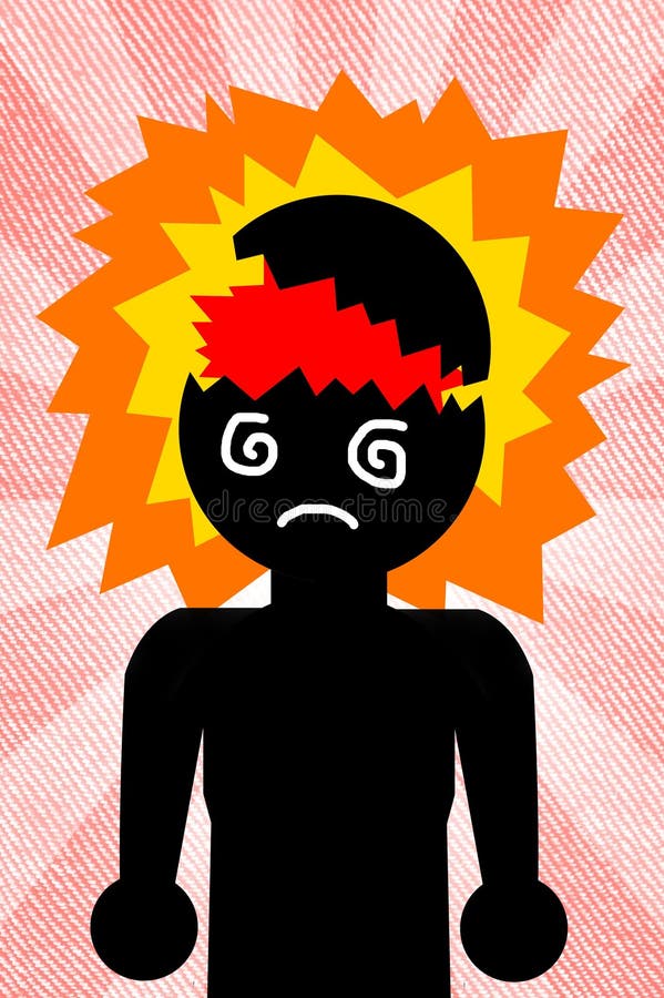 Brain explosion. stock vector. Illustration of design - 33769454