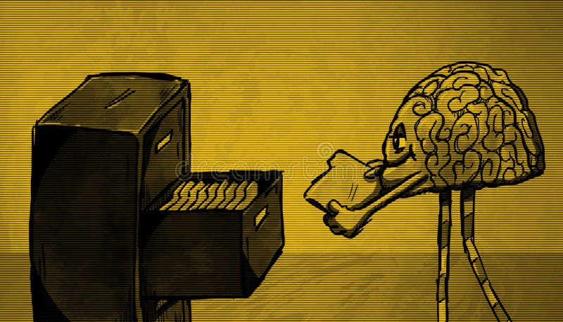Brain files stock illustration. Illustration of communications - 104516217