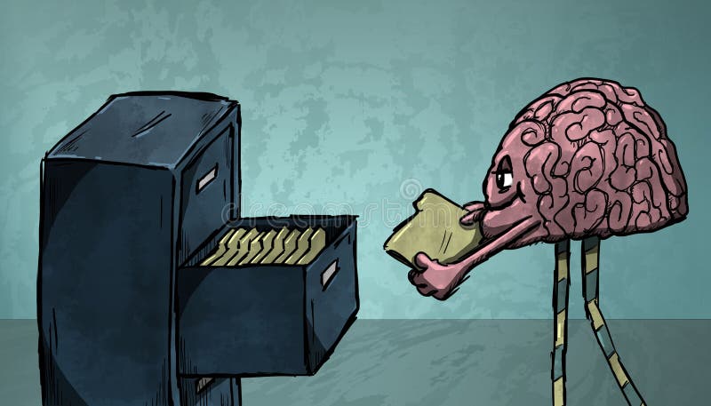 Brain files stock illustration. Illustration of inspiration - 104516237