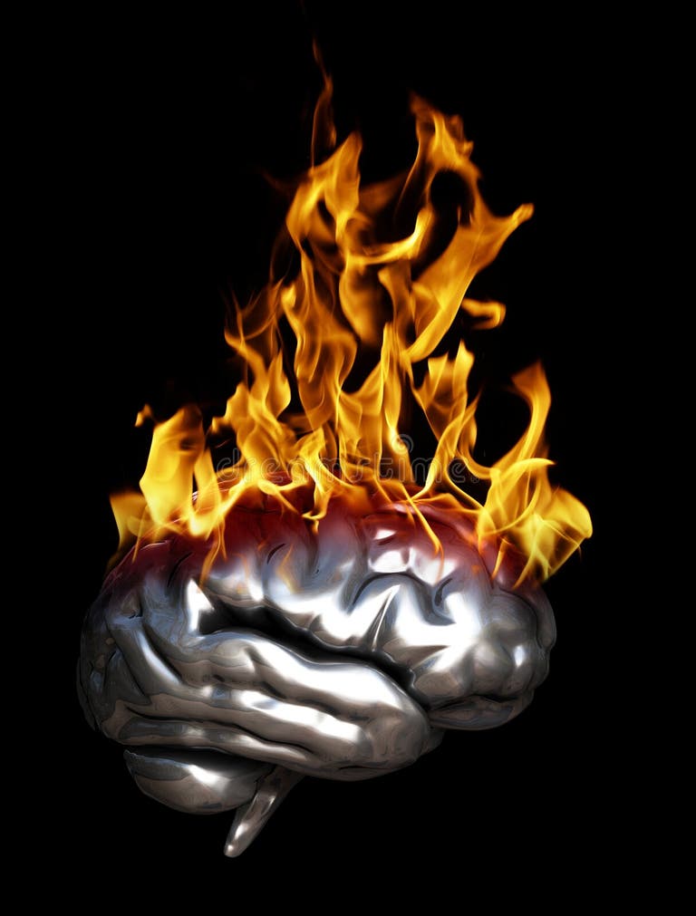 Human Brain Fire Stock Illustrations – 1,540 Human Brain Fire Stock ...