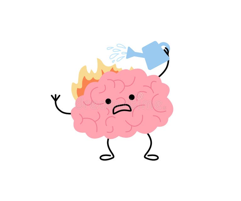 Brain with Fire, Selfhelp Extinguish Fire with Water Using Watering Can ...