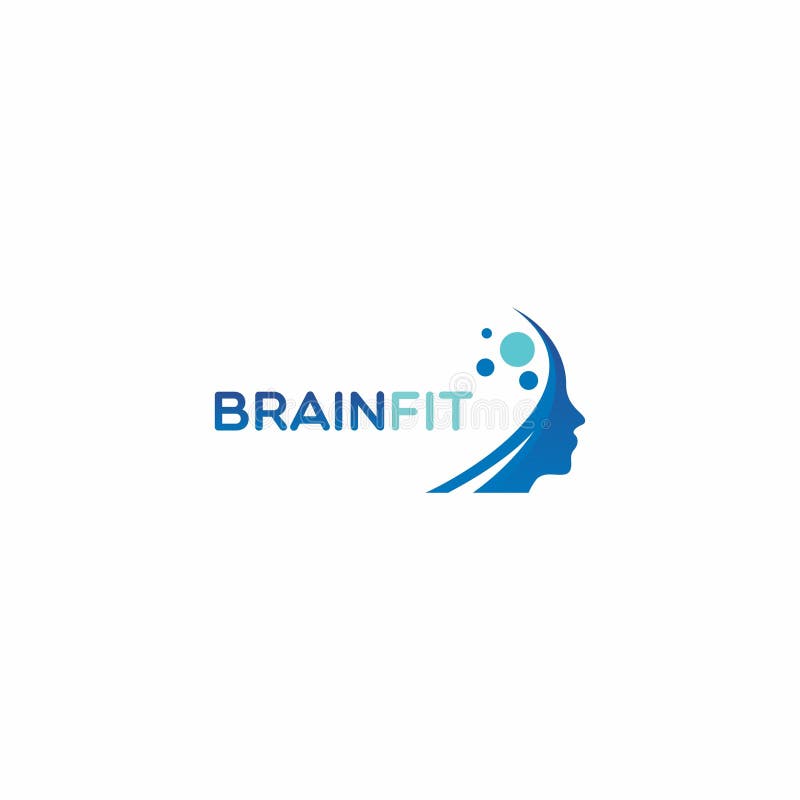 Brain Fit Logo. Brain Vector Illustration Stock Vector - Illustration ...