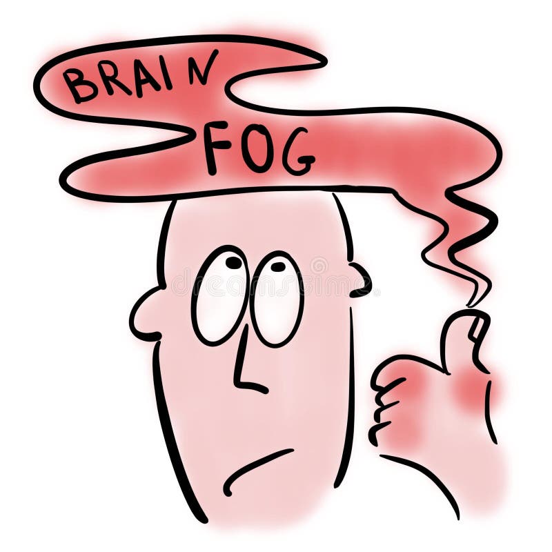 Brain Fog and Rheumatoid Arthritis Stock Illustration - Illustration of ...