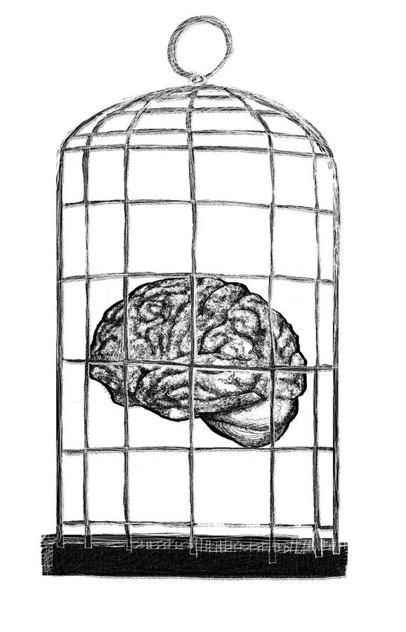 Brain freedom stock illustration. Illustration of thoughts - 14735895