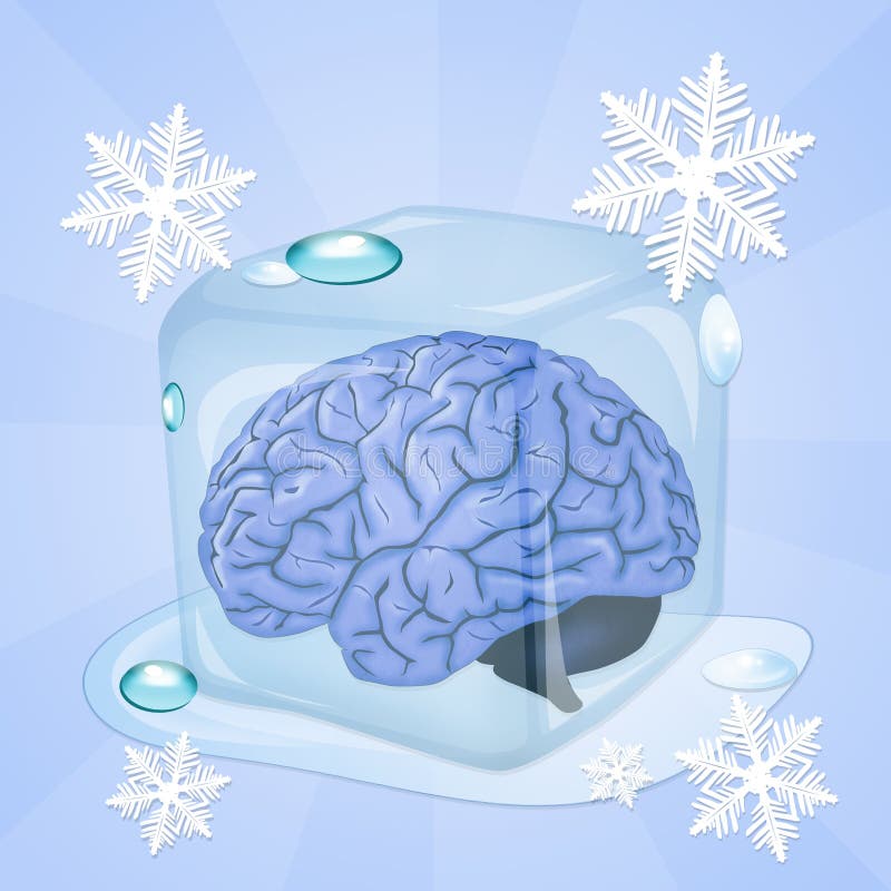 Brain Freeze stock vector. Illustration of cube, brain - 13348491