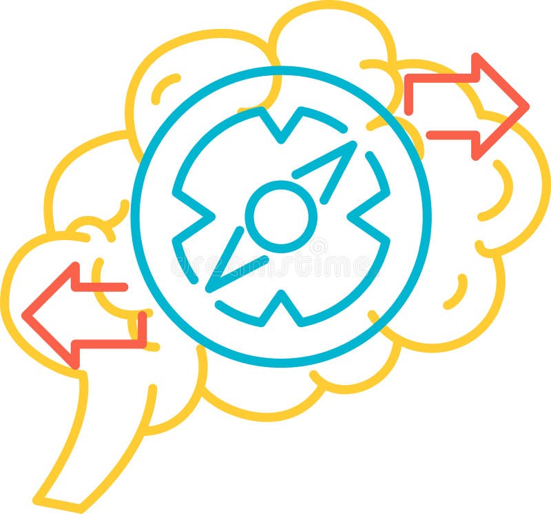 Brain Function of Solution Problem Icon Vector Stock Vector ...