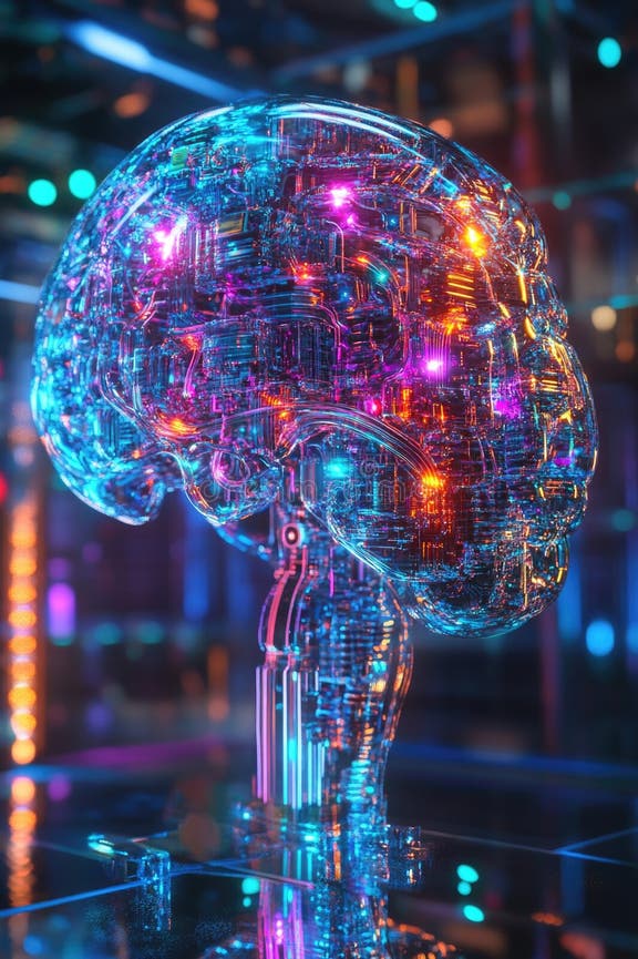 Brain of the Future - Artistic Concept Stock Photo - Image of high ...