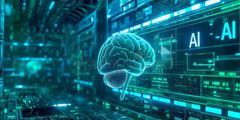 The Brain in a Futuristic Atmosphere is an AI Text Showing the ...