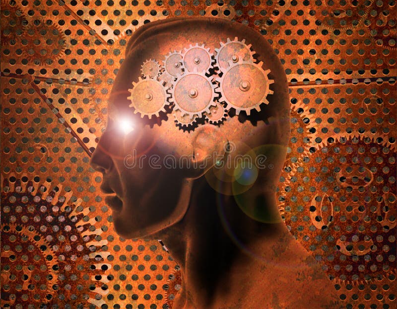 Exploding head stock illustration. Illustration of creativity - 27944987