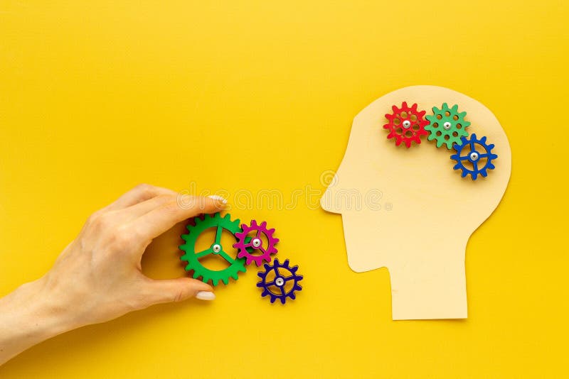 Brain of Gears. Creativity and Intellectual Work Concept Stock Photo ...