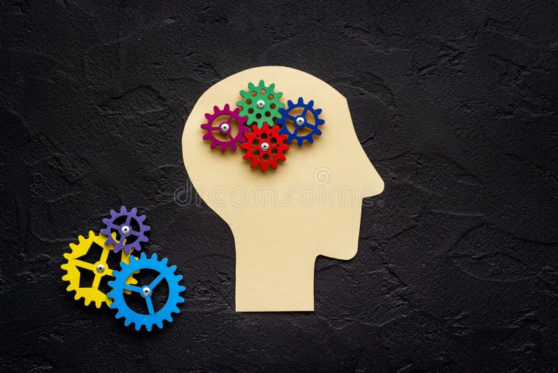 Brain of Gears. Creativity and Intellectual Work Concept Stock Image ...