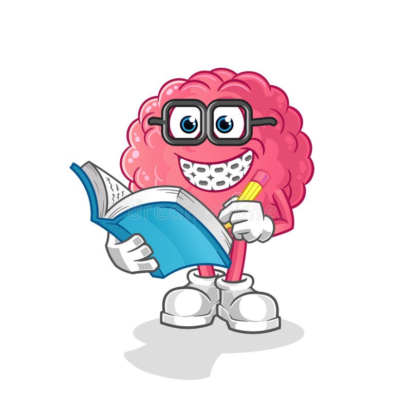 Nerdy Cartoon Brain Glasses Stock Illustrations – 52 Nerdy Cartoon ...