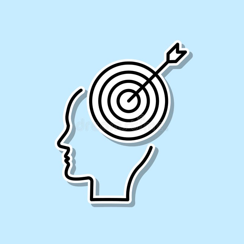 Brain, Growth, Flower Sticker Icon. Simple Thin Line, Outline Vector of ...