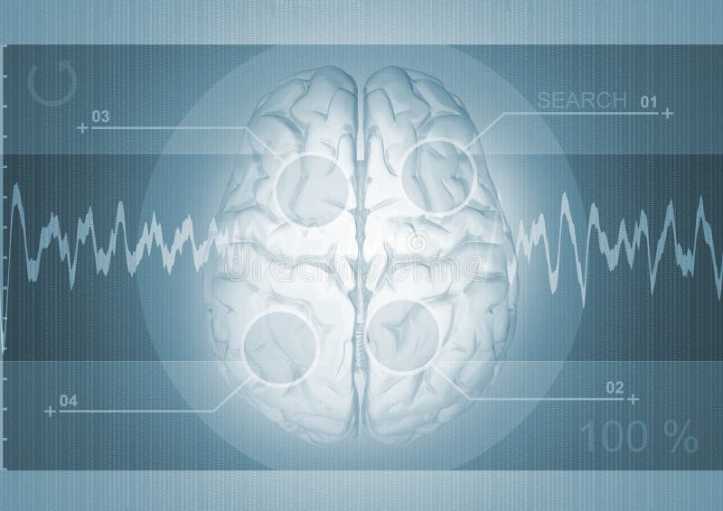 Human transparent brain stock illustration. Illustration of neurology ...