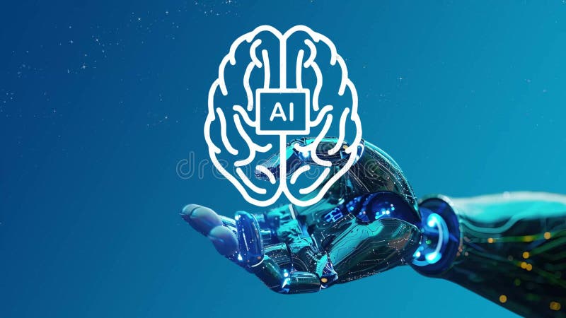 The Brain and Hand of the Robot Represent Innovation in AI S Potential ...