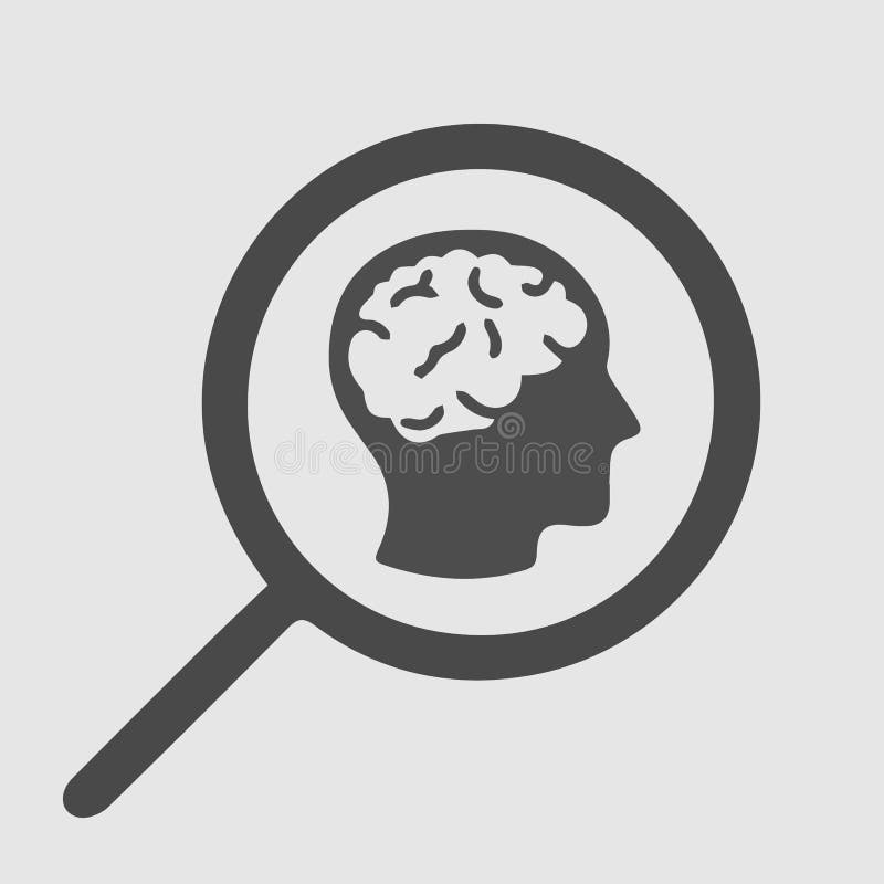 Magnifying Glass Brain Icon Stock Illustrations – 1,395 Magnifying ...