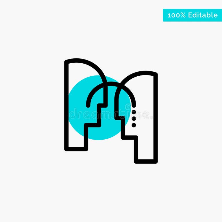 Brain, Head, Mind, Transfer Turquoise Highlight Circle Point Vector ...