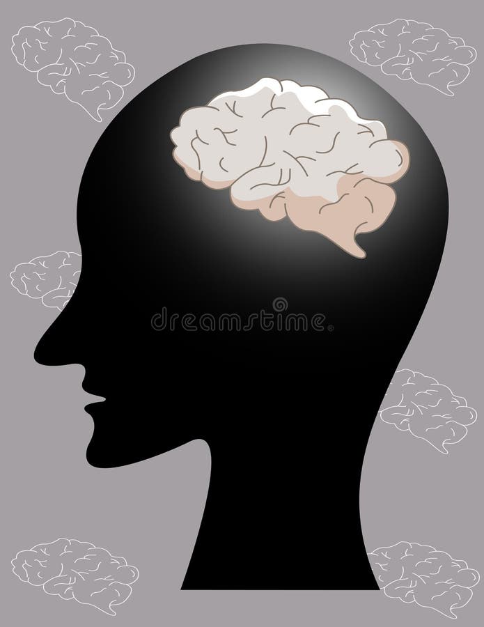 Empty head stock vector. Illustration of energy, forget - 30463476