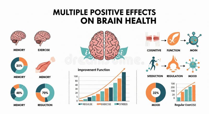 Infographic Demonstrating Multiple Positive Effects Stock Illustrations ...