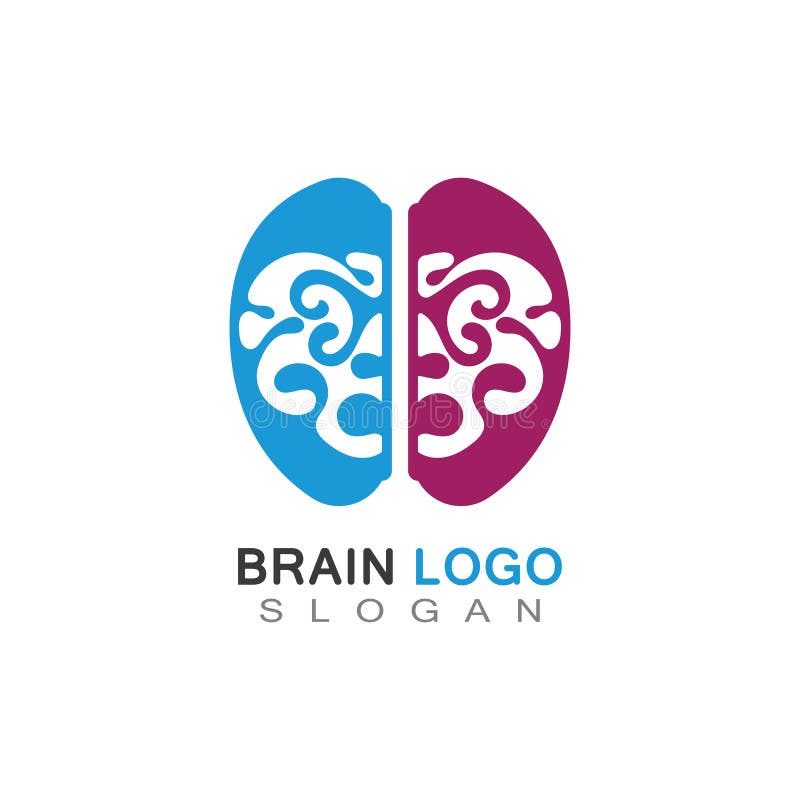 Brain Health Logo Creative Illustration Icon Template Design Stock ...