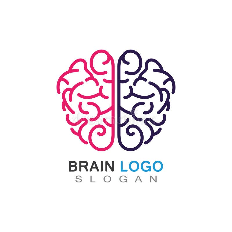 Brain Health Logo Creative Illustration Icon Template Design Stock ...