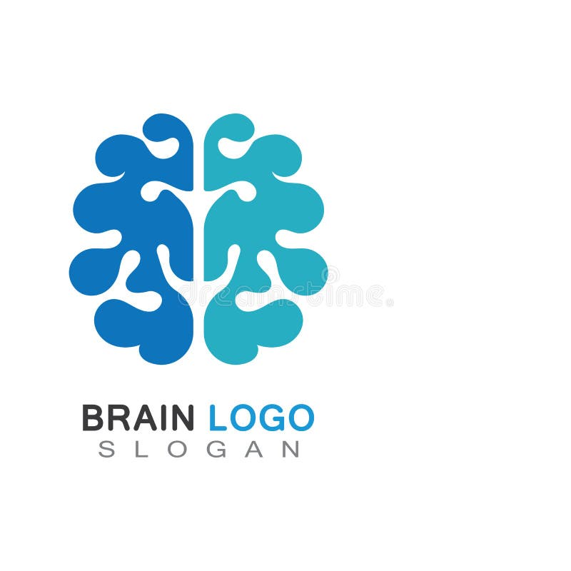 Brain Health Logo Creative Illustration Icon Template Design Stock ...