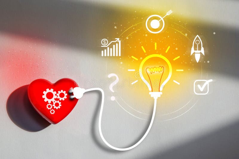 Brain and Heart. Logic and Emotional Communication and Thinking Ideas ...