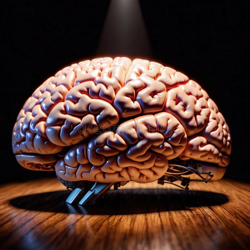 Brain, Human Body Part that Does the Thinking Stock Illustration ...