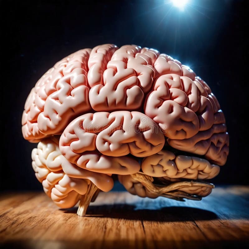 Brain, Human Body Part that Does the Thinking Stock Illustration ...