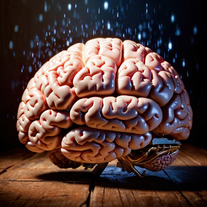 Brain, Human Body Part that Does the Thinking Stock Illustration ...