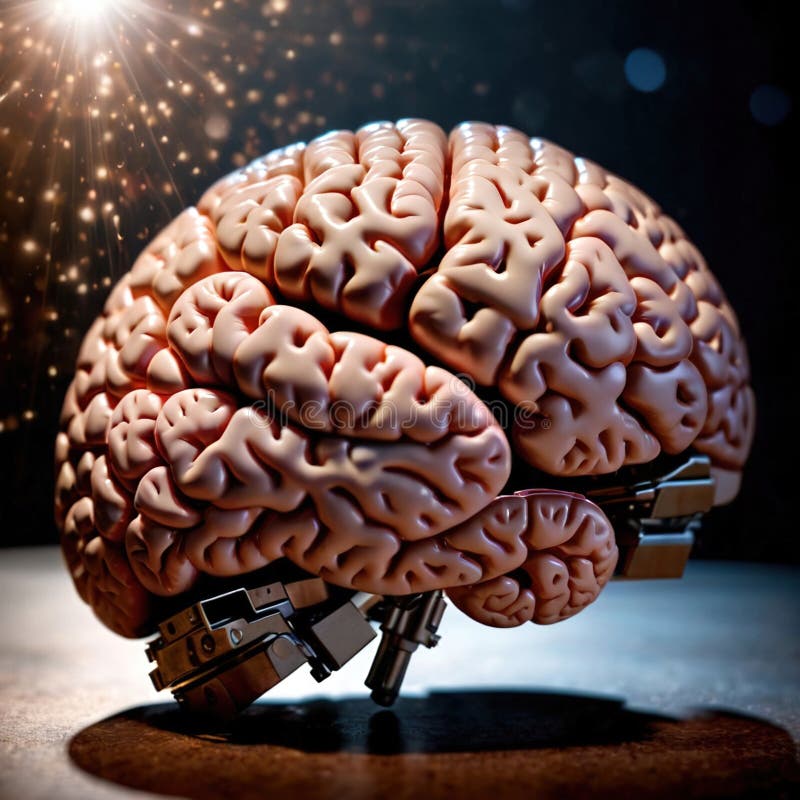 Brain, Human Body Part that Does the Thinking Stock Illustration ...