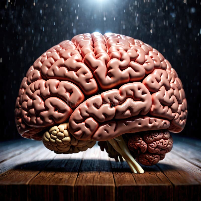 Brain, Human Body Part that Does the Thinking Stock Illustration ...