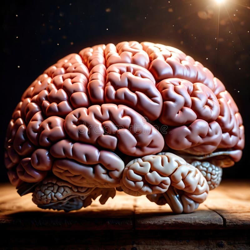 Brain, Human Body Part that Does the Thinking Stock Illustration ...