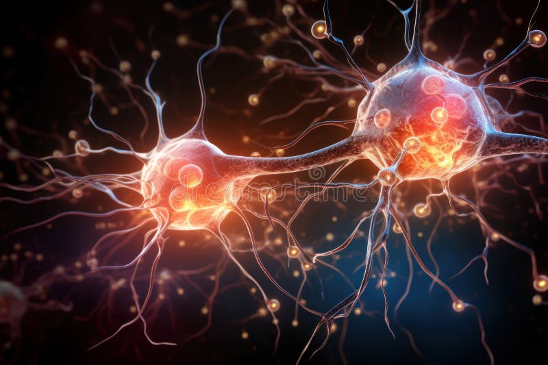 Brain of Human Brain Showing Neurons Firing and Neural Extensions Stock ... Brain of Human Brain Showing Neurons Firing and Neural Extensions Stock ...