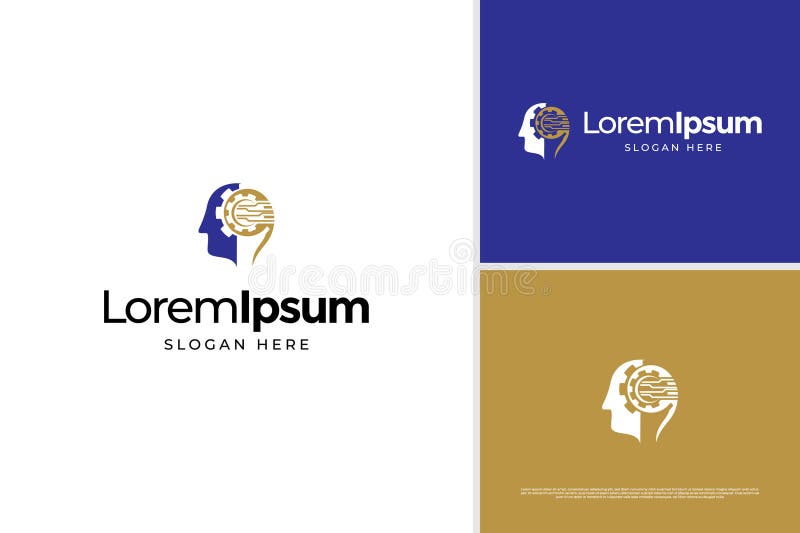 Brain Human Tech Icon Vector Design. Head Logo, Digital Brain Logo ...