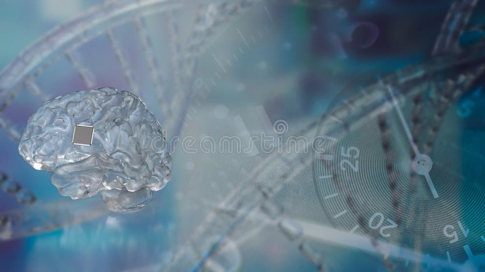 The Brain and Ic for Natural Language Processing NLP Concept 3d ...