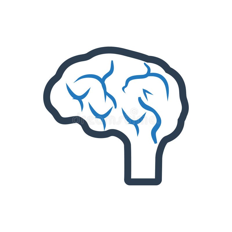 Brain Icon stock vector. Illustration of human, head - 111629705