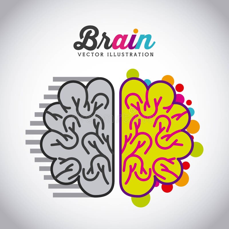 Brain icon design stock vector. Illustration of vector - 62910489