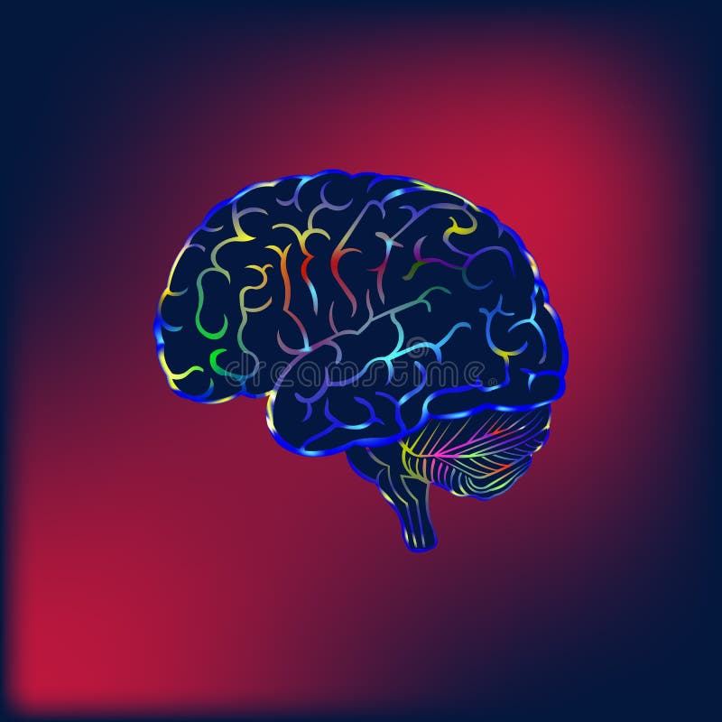 Brain Icon. Illustration for Human Anatomy. Sign of Intelligence for ...