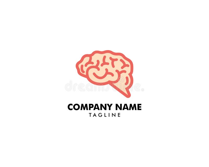 Brain Icon Logo Design Vector Illustration Stock Vector - Illustration ...