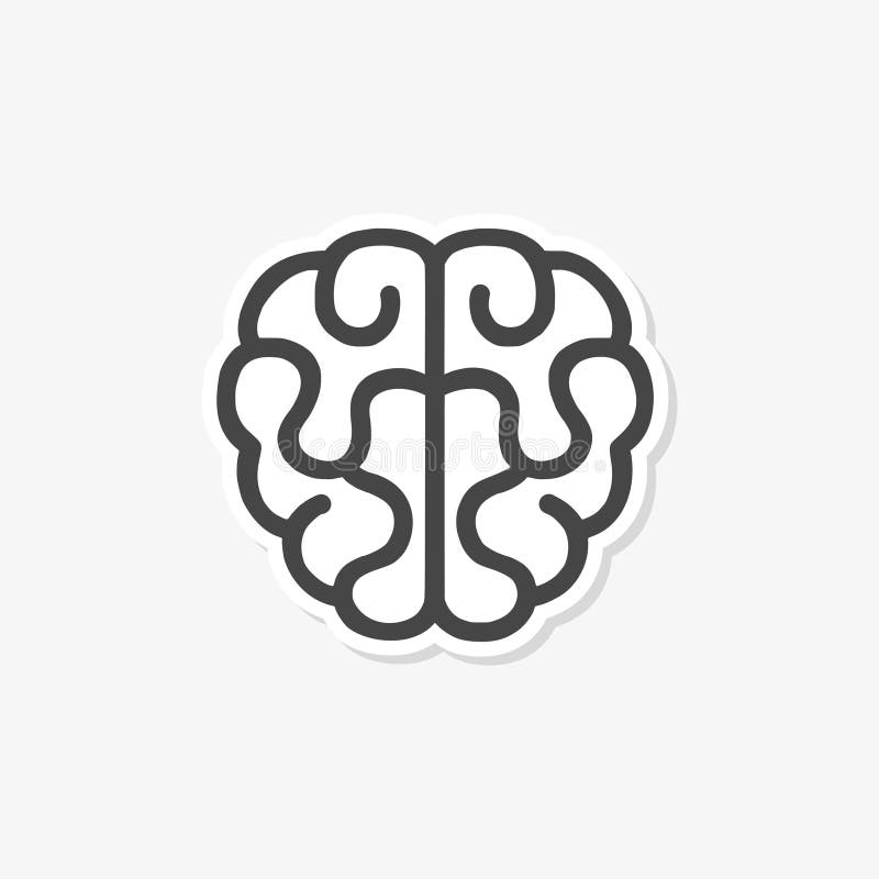 Brain Icon, Brain Logo Silhouette Stock Vector - Illustration of icon ...