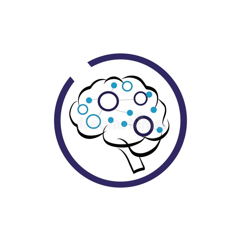 Brain Icon. Mental Process Symbol. Human Intelligence Organ. Vector ...