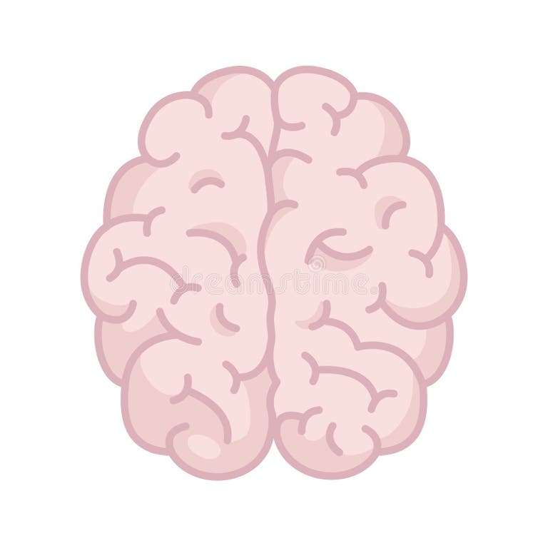Brain Icon Símbolo Plano Del Vector Ilustración del Vector ...